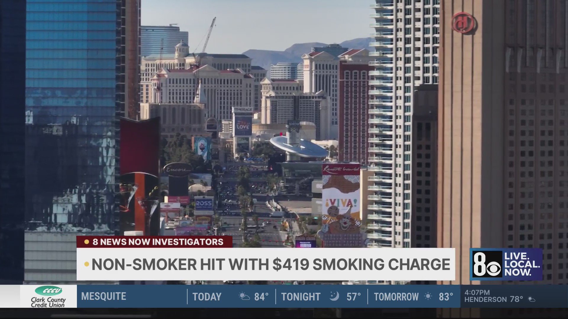 $419 Las Vegas hotel smoking fee shocks non-smoking health educator ...