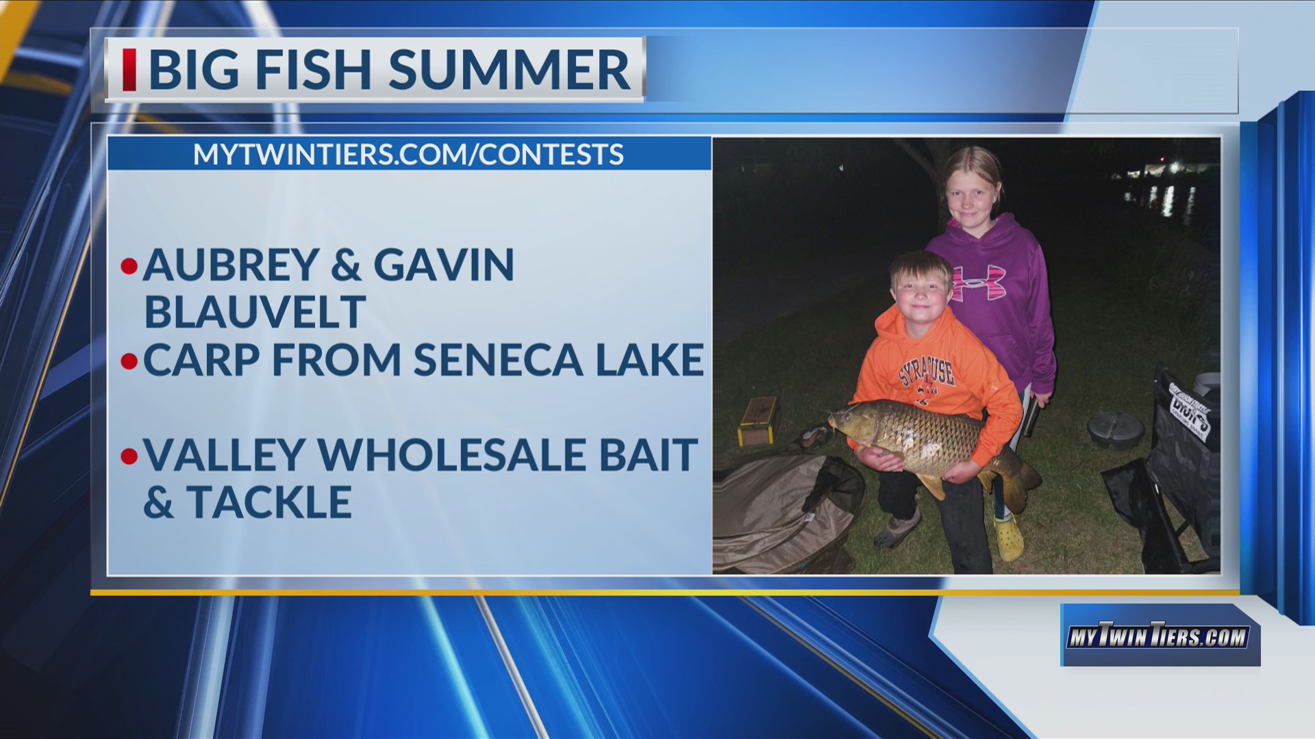 Big Fish Summer – Aubrey and Gavin Blauvelt’s carp – WETM – MyTwinTiers.com