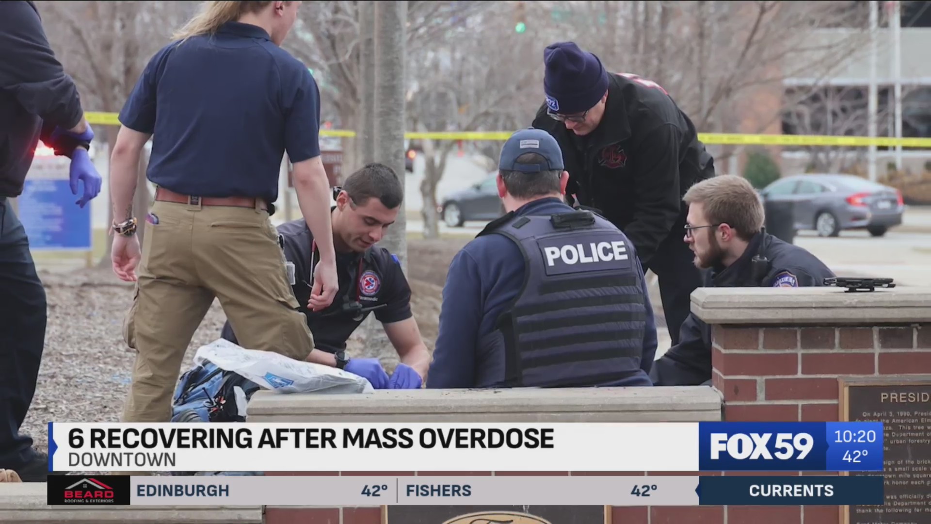 6 people hospitalized after reported mass overdose in downtown Indy ...