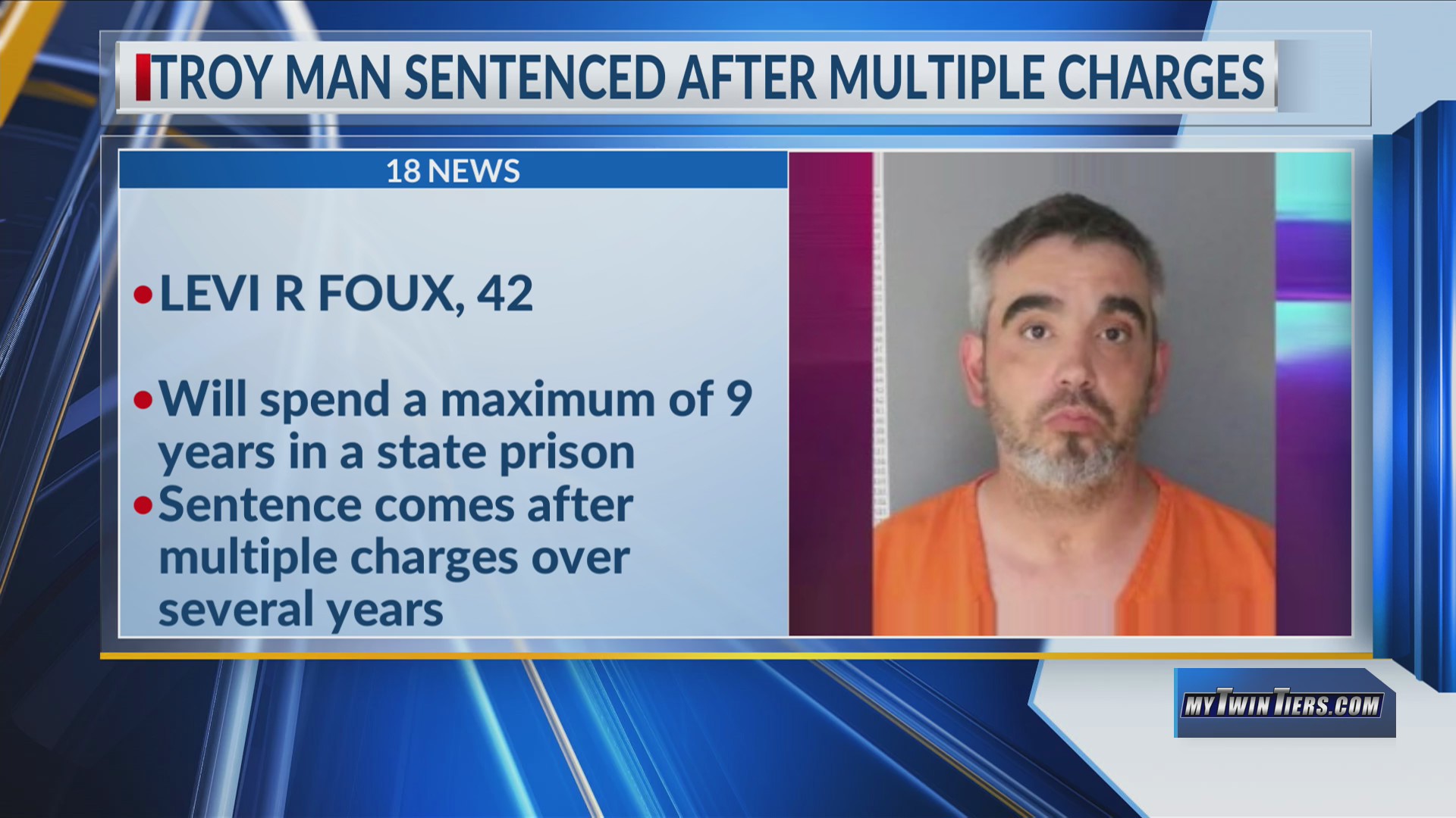 Troy man sentenced on multiple crimes over last few years – WETM ...
