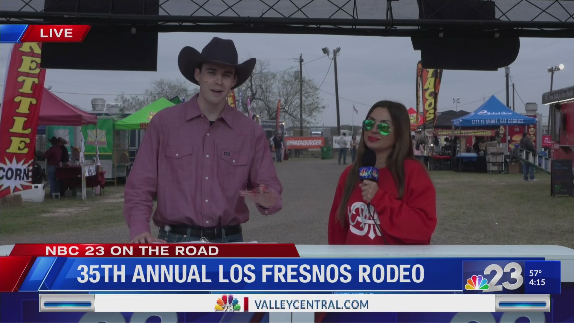Blake Holland interviews Elida Reyna at the Los Fresnos Rodeo – KVEO-TV