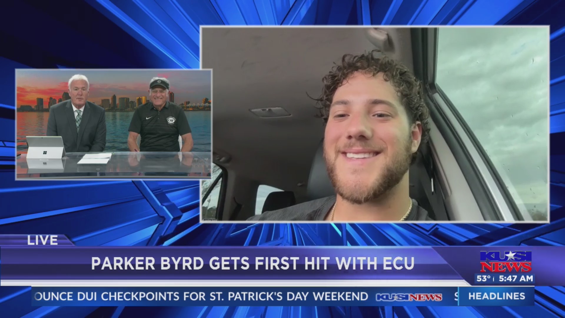 CAF Athlete Parker Byrd: First career hit for D1 baseball player with ...