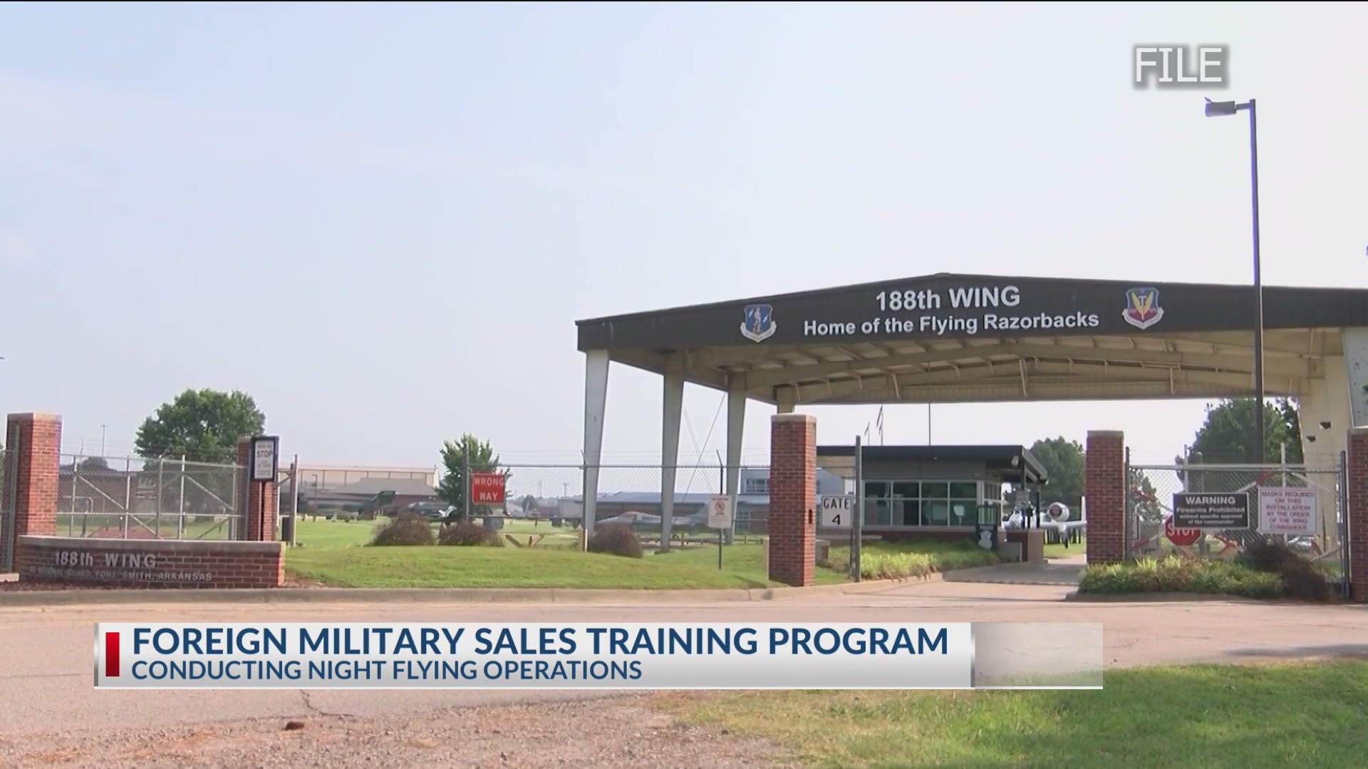Foreign military sales training program conducting night flying ...
