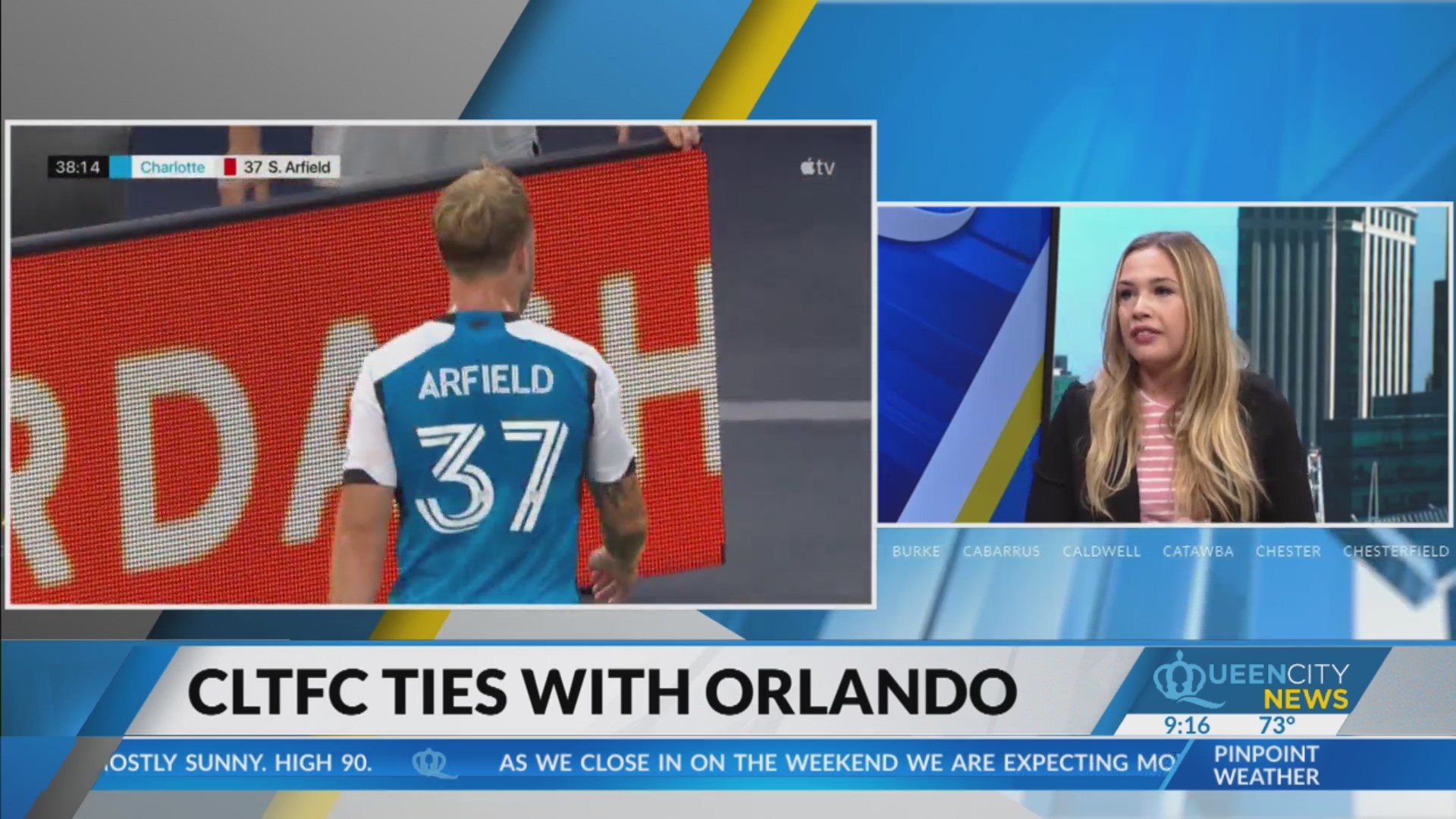 CLTFC, Orlando City ends in 2-2 draw at BofA Stadium – Queen City News