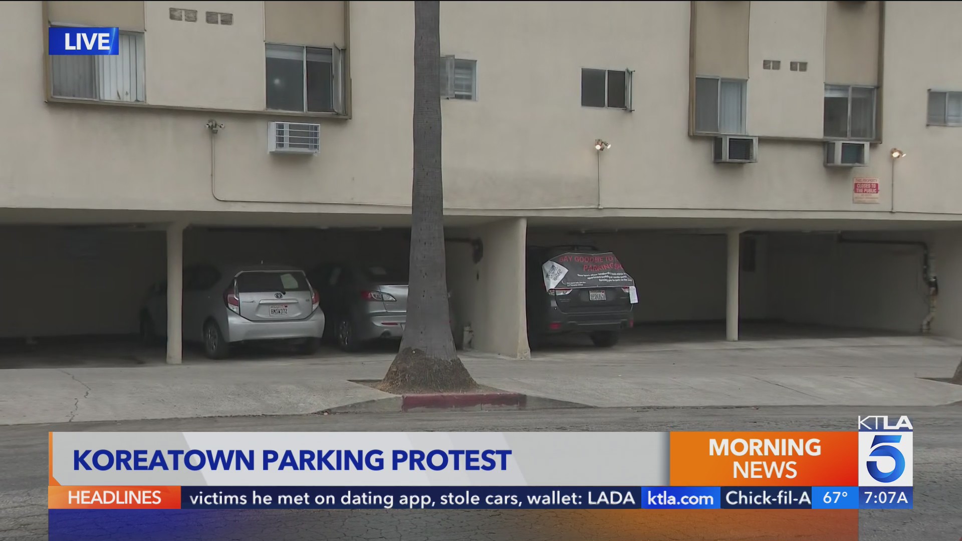 Tenants protest landlord’s decision to remove parking spots for ADUs – KTLA