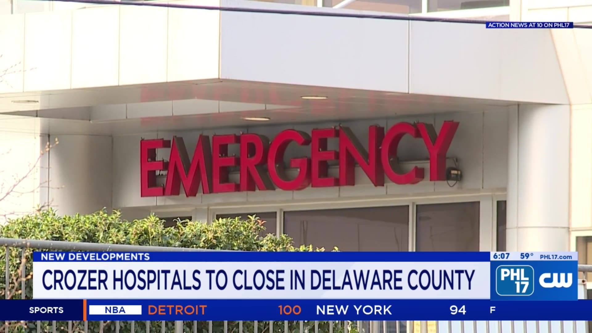 Crozer Hospitals to close in Delaware County – PHL17.com