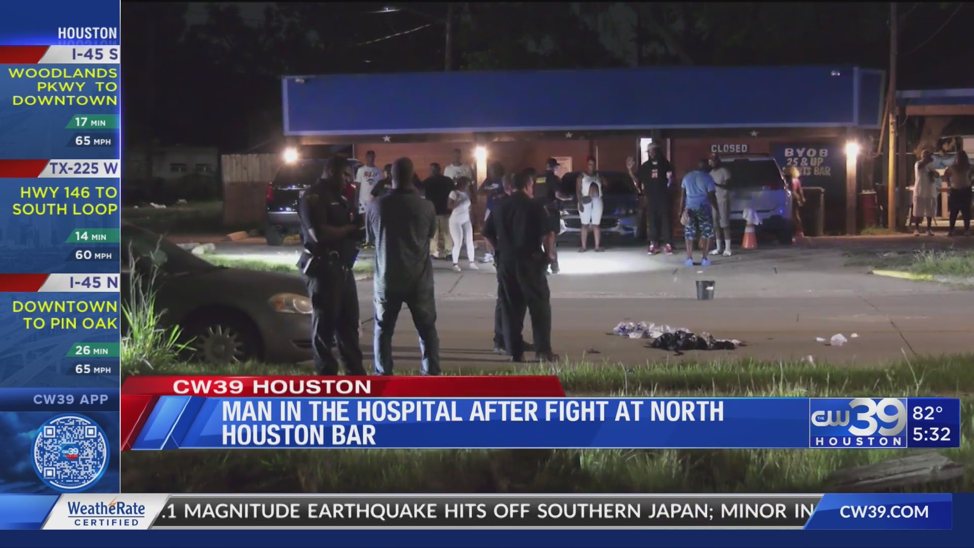 Man in hospital after fight at north Houston bar – CW39 Houston