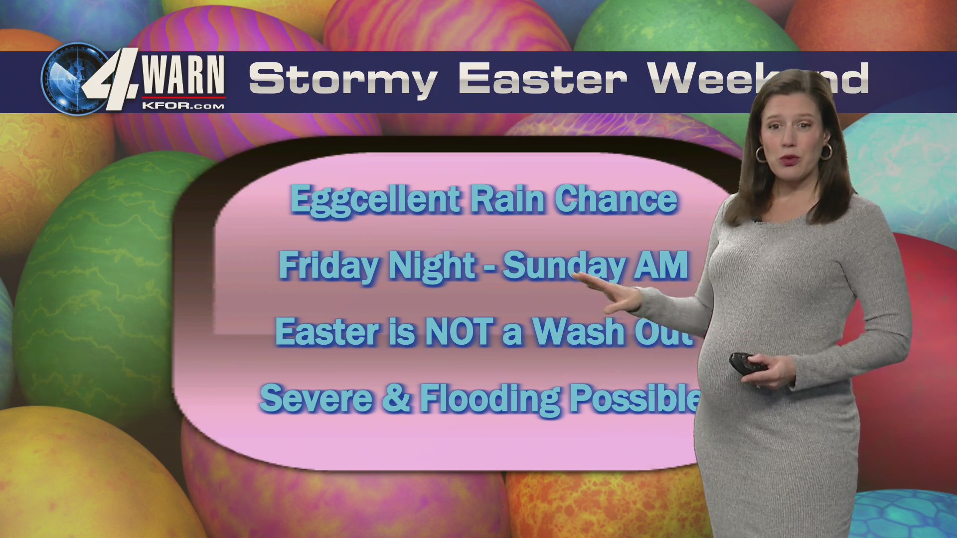 Emily Sutton details the latest timing for Easter weekend storms. (4/15 ...
