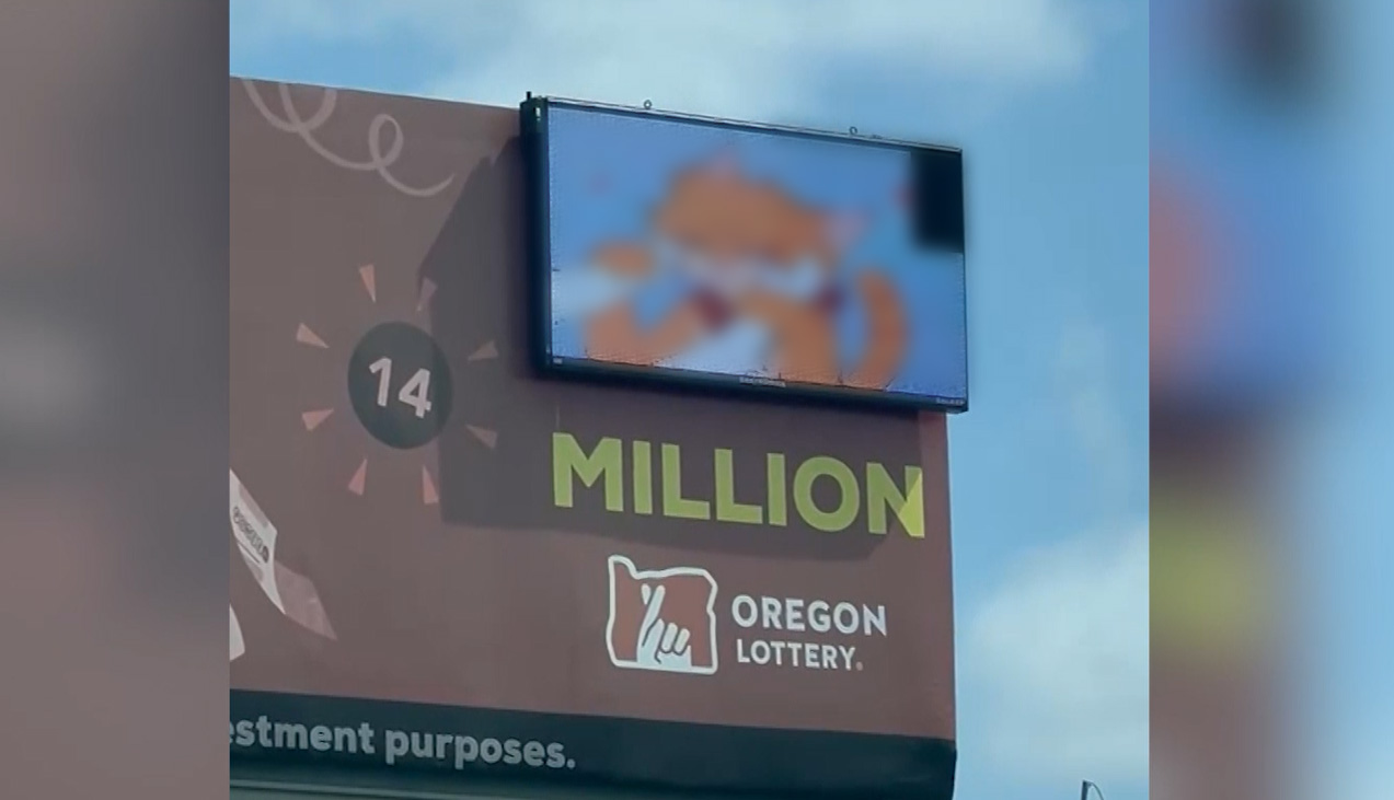 Oregon Lottery billboards taken over by possible furry hack – KOIN.com