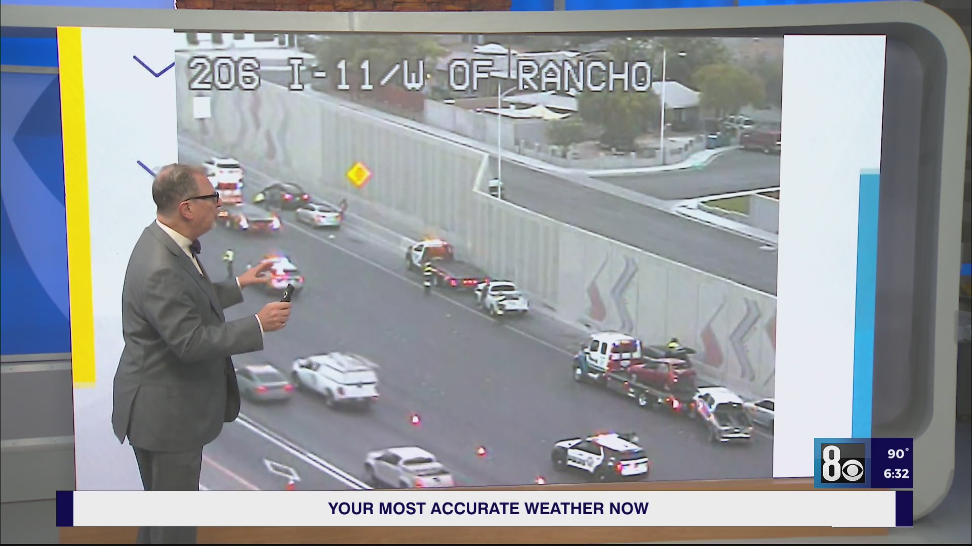Multi-car crash causes delays on US95/I-11 – KLAS