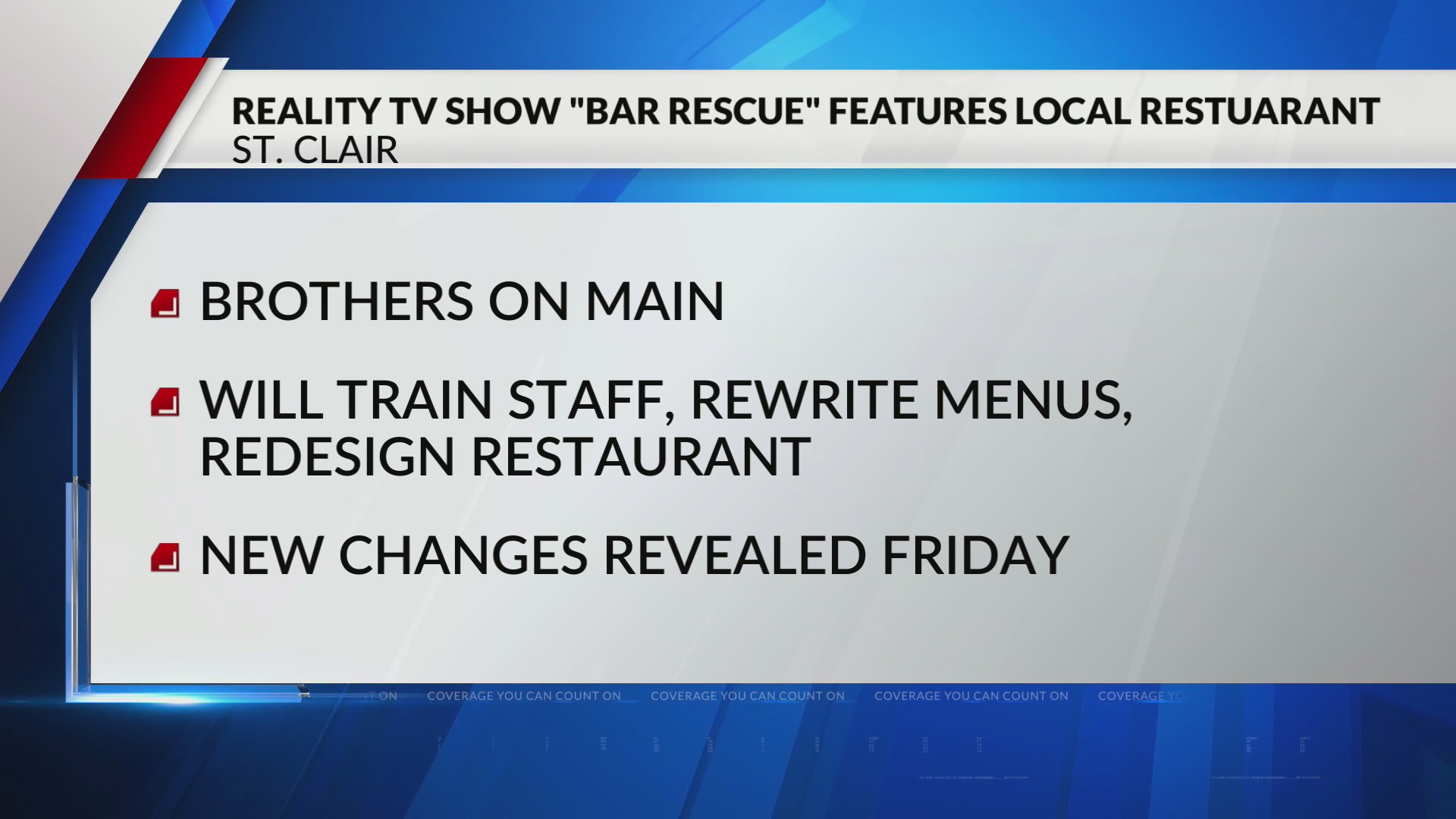 ‘Bar Rescue’ TV show features St. Clair restaurant – FOX 2