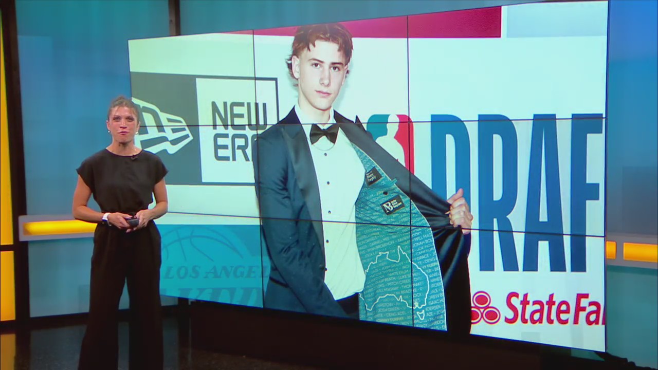 KU’s Johnny Furphy reacts to being picked by the Pacers in the NBA ...