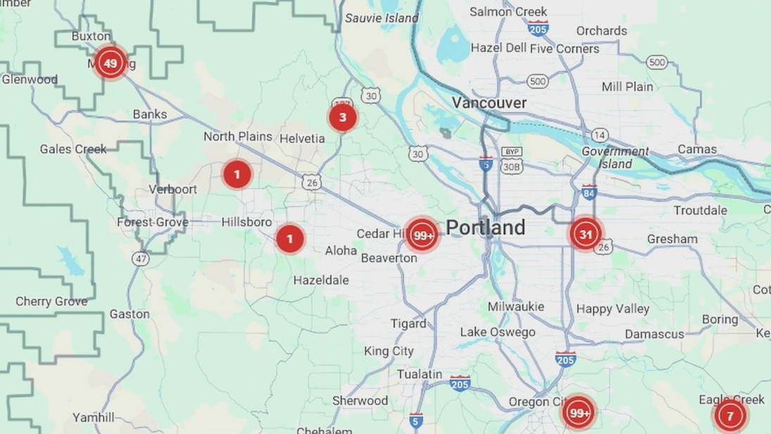 Power outages impact thousands in Portland metro, SW Washington – KOIN.com
