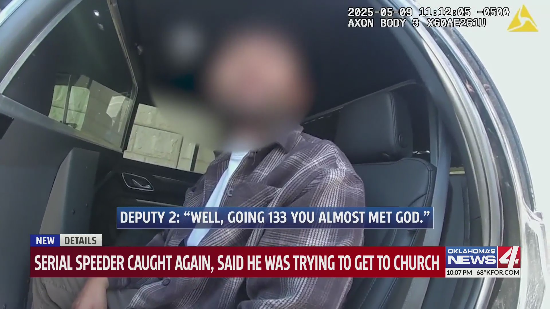 Serial speeder caught again, said he was trying to get to church – KFOR.com Oklahoma City