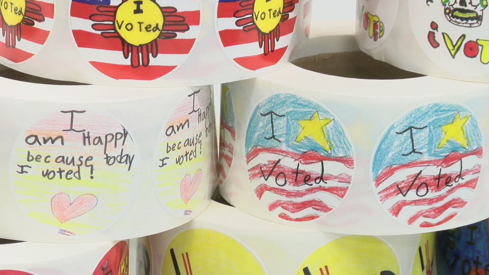 APS students design Bernalillo County’s ‘I voted’ stickers – KRQE NEWS ...