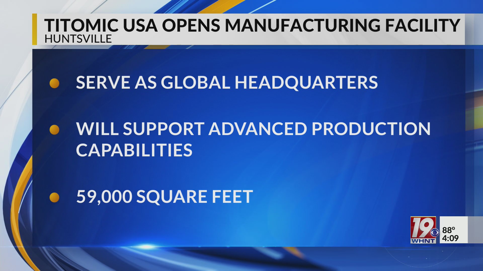 Titomic USA Opens Manufacturing Facility | June 4, 2025 | News 19 at 4 ...