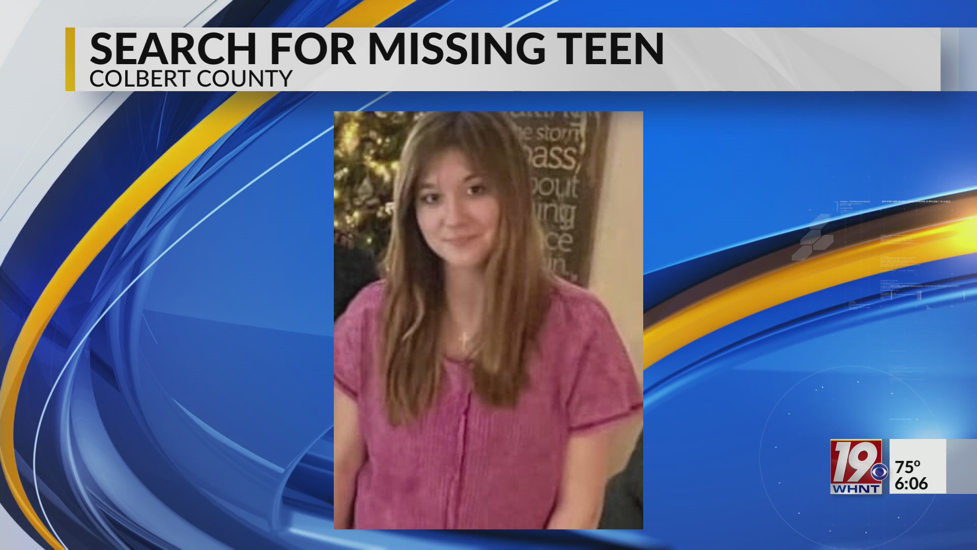 Teen Missing from Colbert County | May 27, 2025 | News 19 at 6 p.m ...