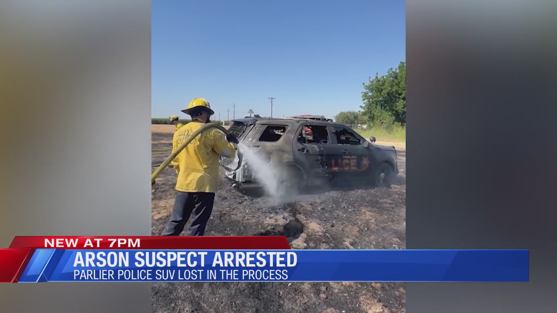 Parlier Police SUV destroyed in fire, arson suspect arrested – CBS47 ...