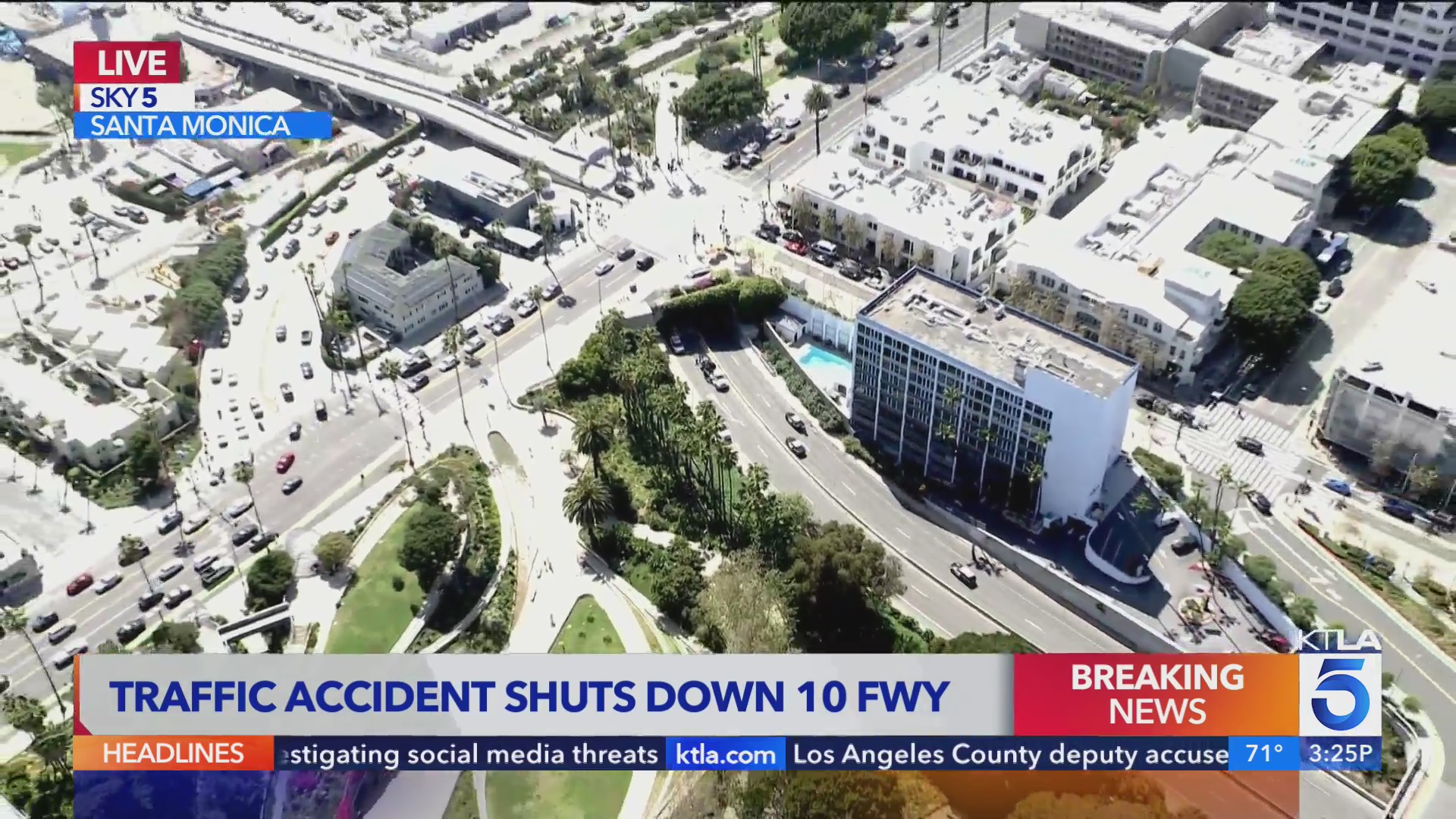 Crash snarls traffic in Santa Monica – KTLA