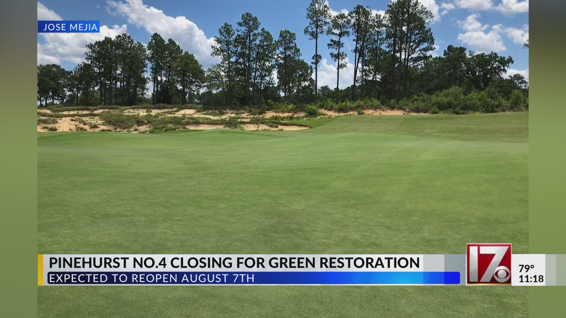Pinehurst No. 4 closing for green restoration – CBS17.com