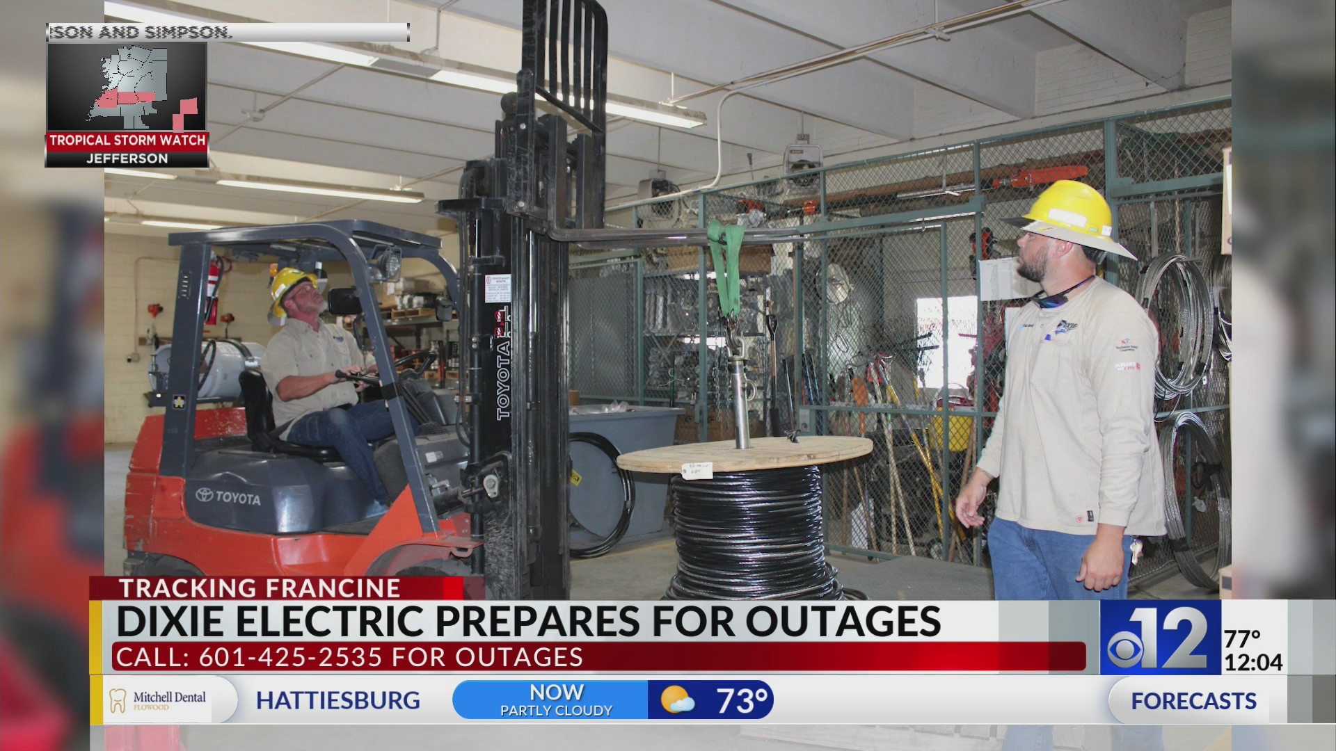 Dixie Electric prepares to respond to Hurricane Francine – WJTV