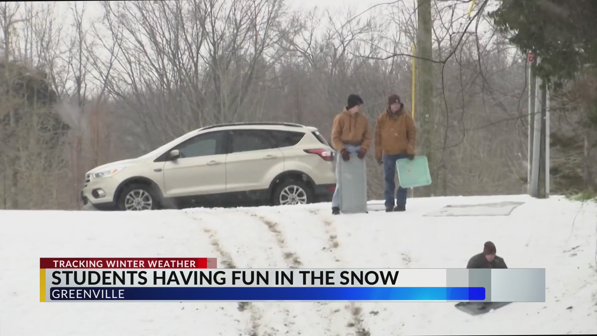 ECU students make most of snow day by having fun sledding – WNCT