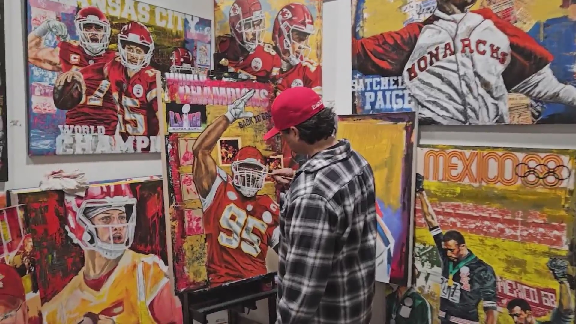 Kansas City artist draws inspiration from sports, Chiefs legends – FOX ...