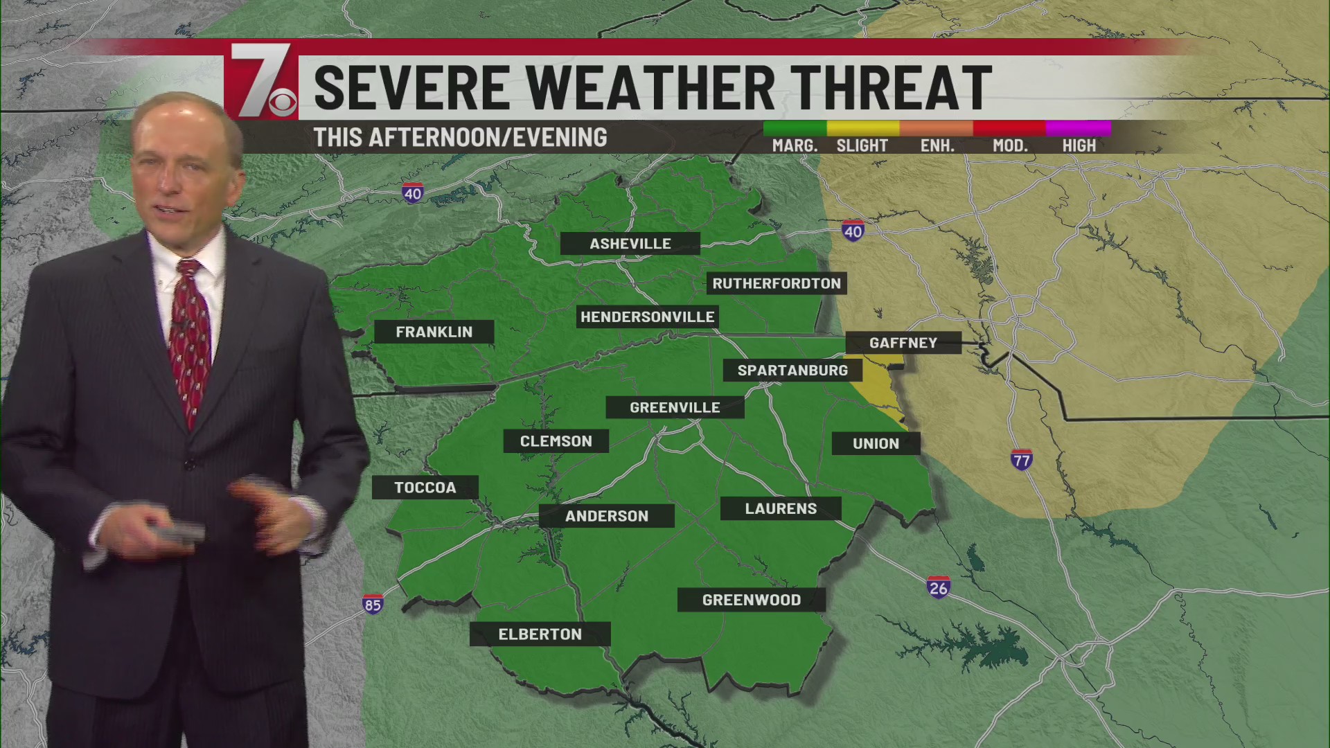 7NEWS Wednesday AM Forecast – WSPA 7NEWS