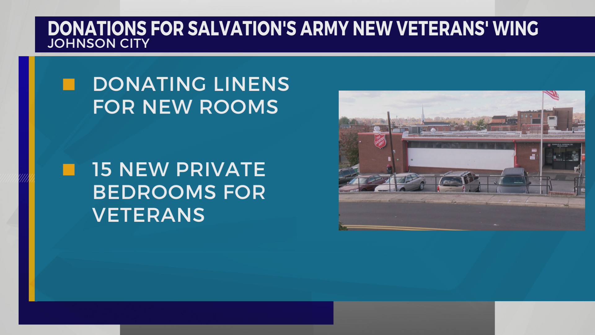 Salvation Army receives linen donation for new Veterans’ Wing – WJHL ...