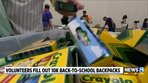Volunteers fill out back-to-school backpacks – WOODTV.com