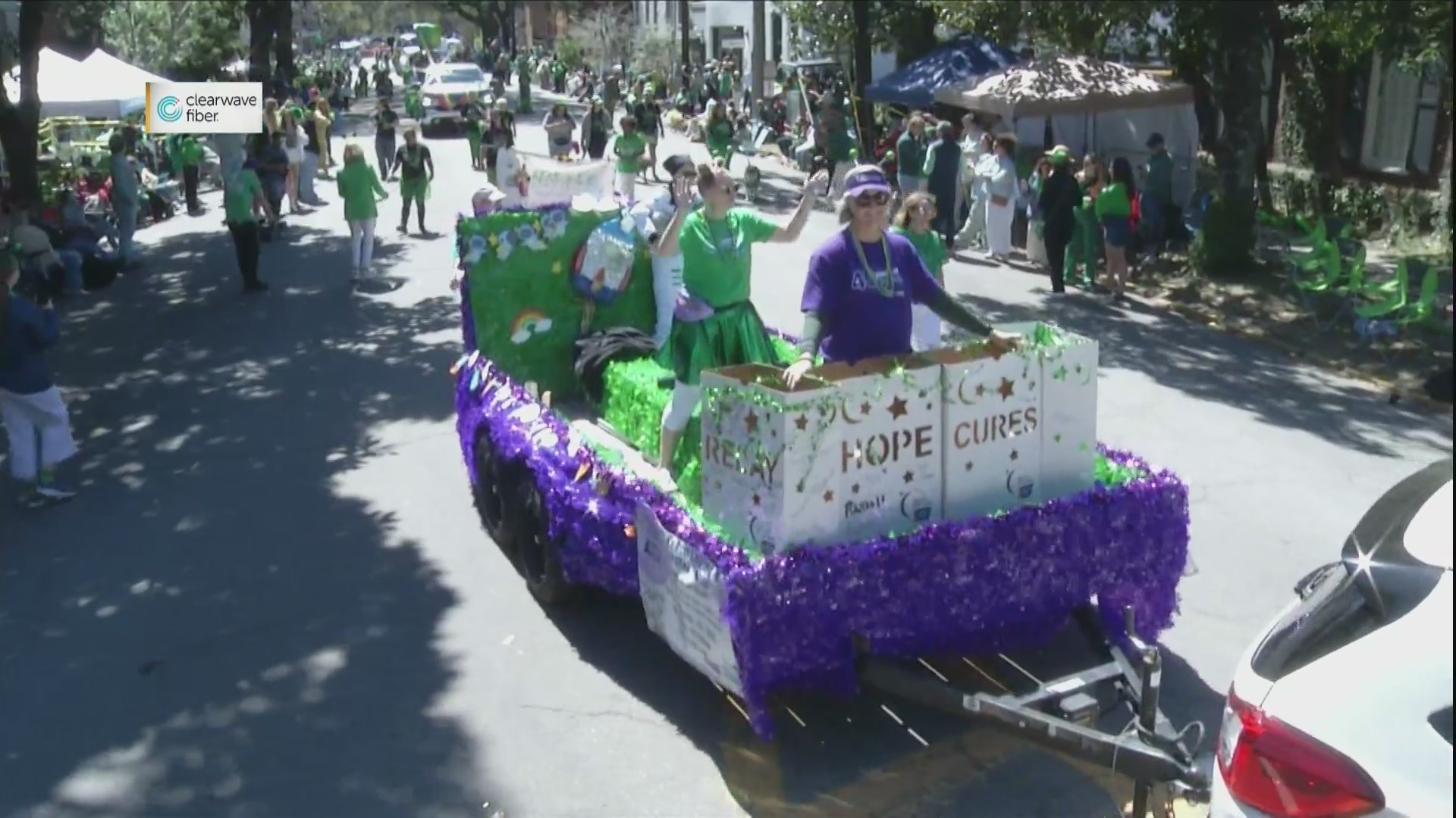 American Cancer Society Relay for Life float 2025 St. Patrick’s Day ...