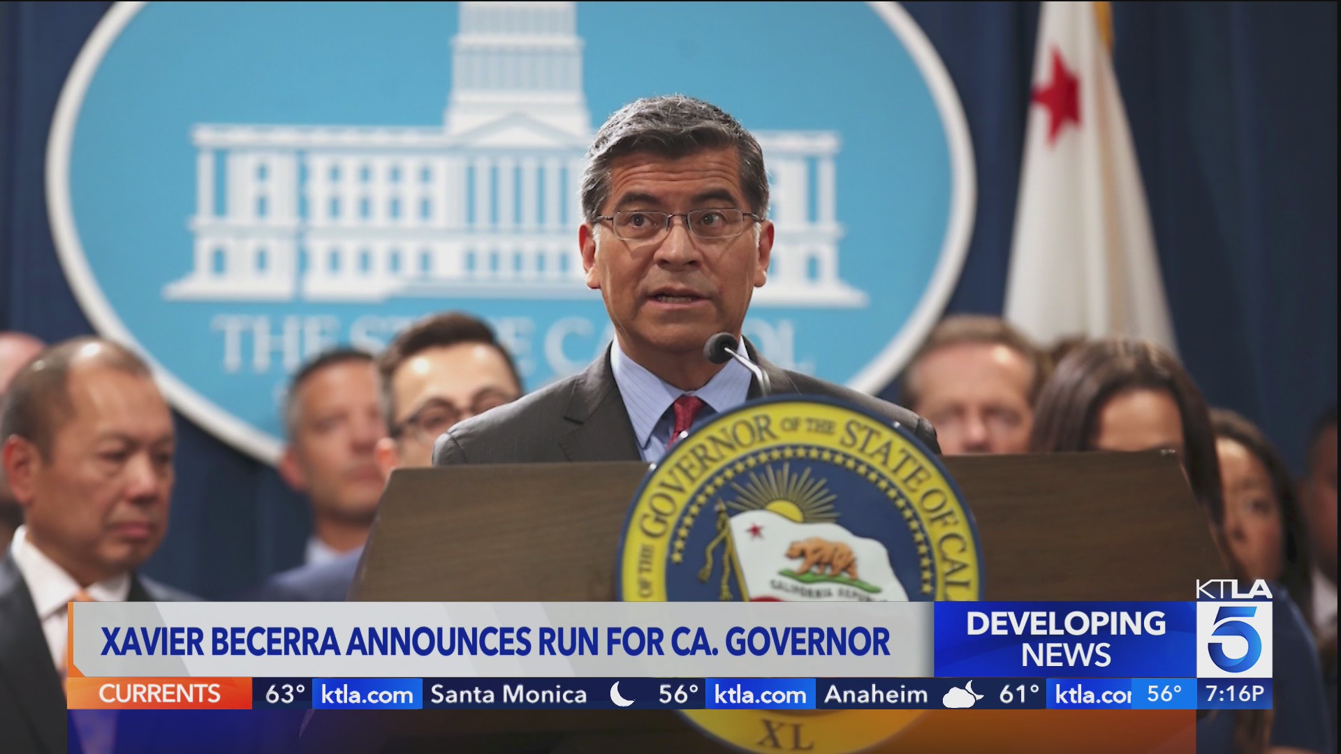 Xavier Becerra launches 2026 run for California Governor – KTLA