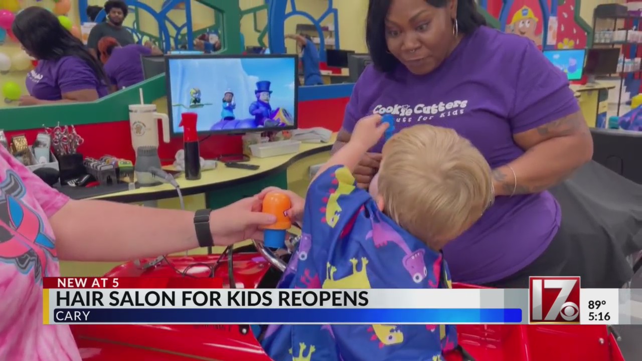 ‘So happy to have everyone back’: Cary barbershop for kids reopens four ...