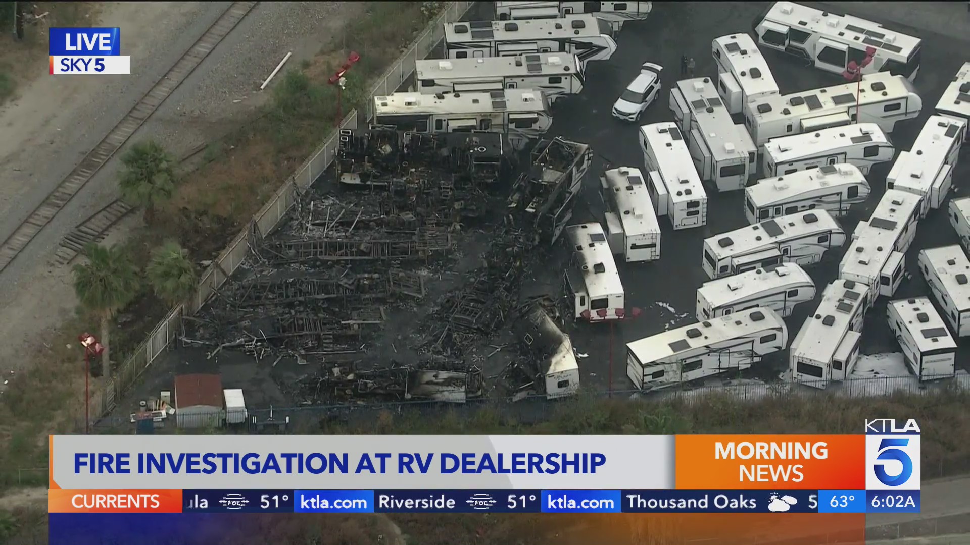 14 RVs burned in fire at popular Southern California dealership – KTLA