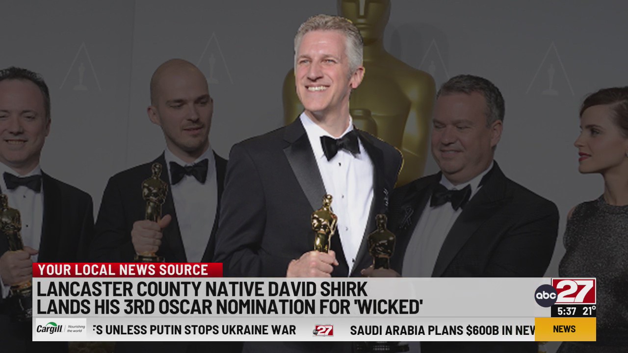 Lancaster County native David Shirk lands his third Oscar nomination ...