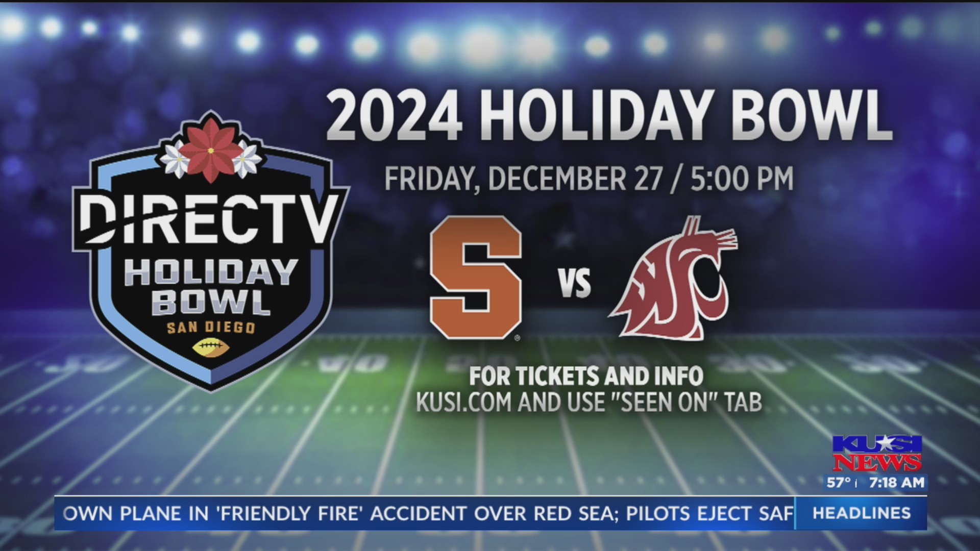 Snapdragon Stadium gearing up to host 2024 Holiday Bowl – FOX 5 San ...