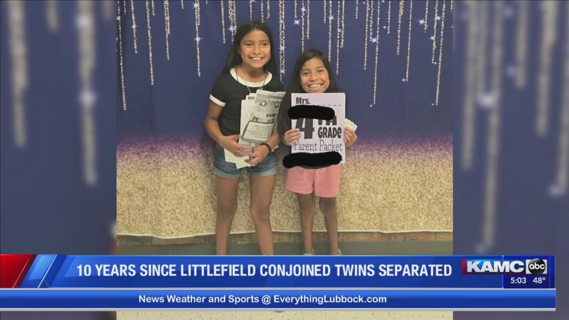 A 10 year check in with formerly conjoined twins Adeline and Knatalye ...