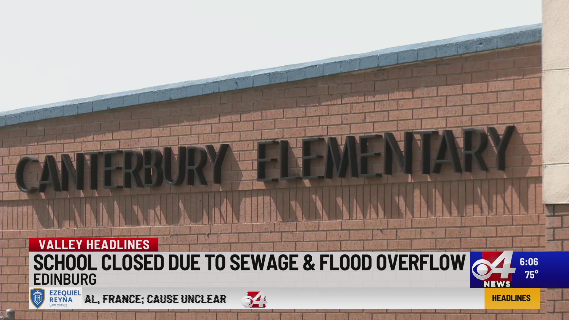 School closed due to sewage and flood overflow – KVEO-TV