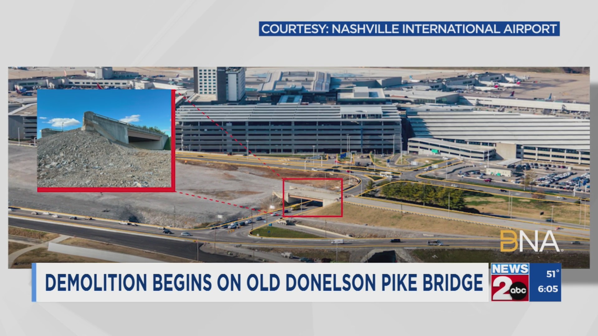 Demolition begins on old Donelson Pike bridge – WKRN News 2