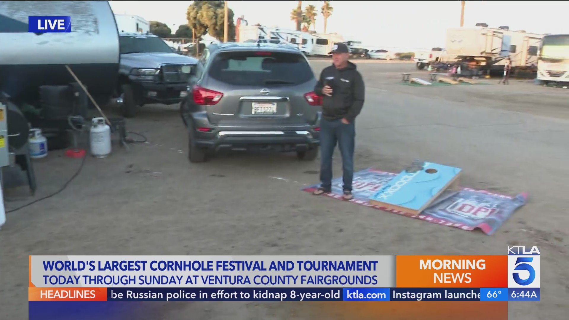 World’s Largest Cornhole Festival returns to Ventura (6 a.m.) – KTLA