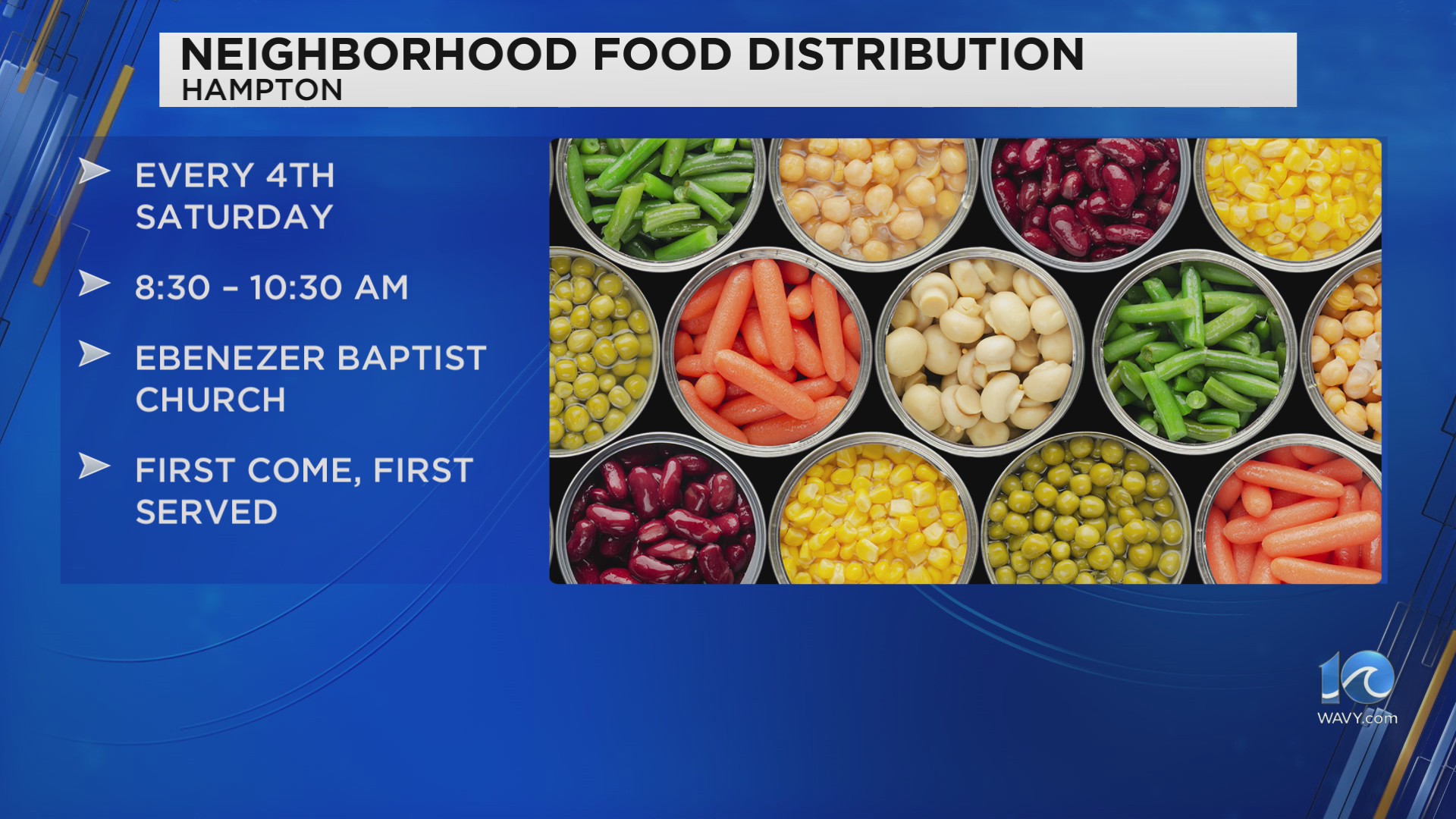 Foodbank holding food distribution in Hampton – WAVY.com