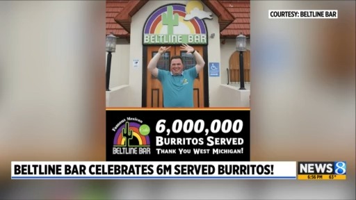 Beltline Bar celebrates six million served burritos – WOODTV.com