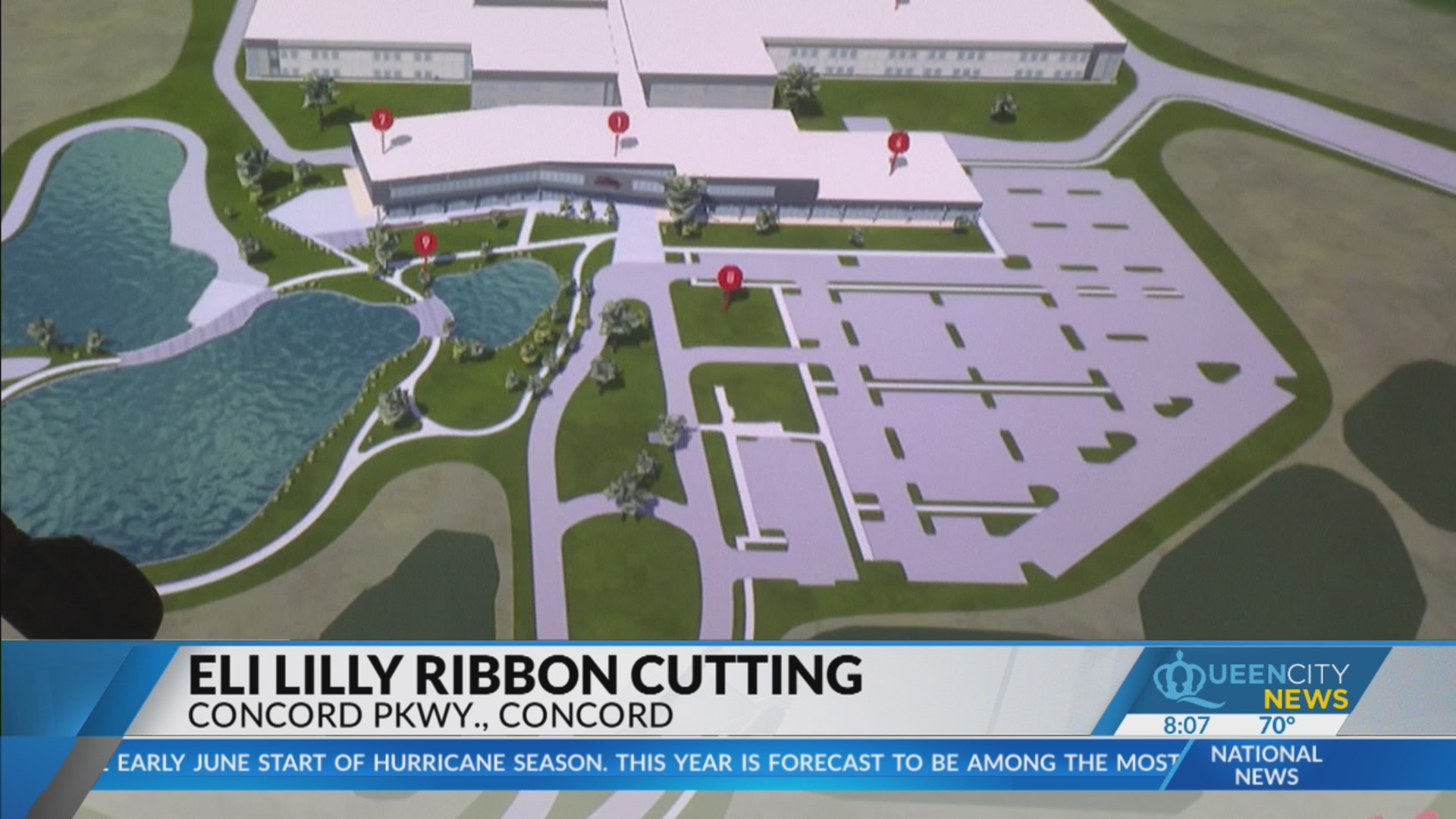 Eli Lilly pharma company debuts new Concord digs – Queen City News