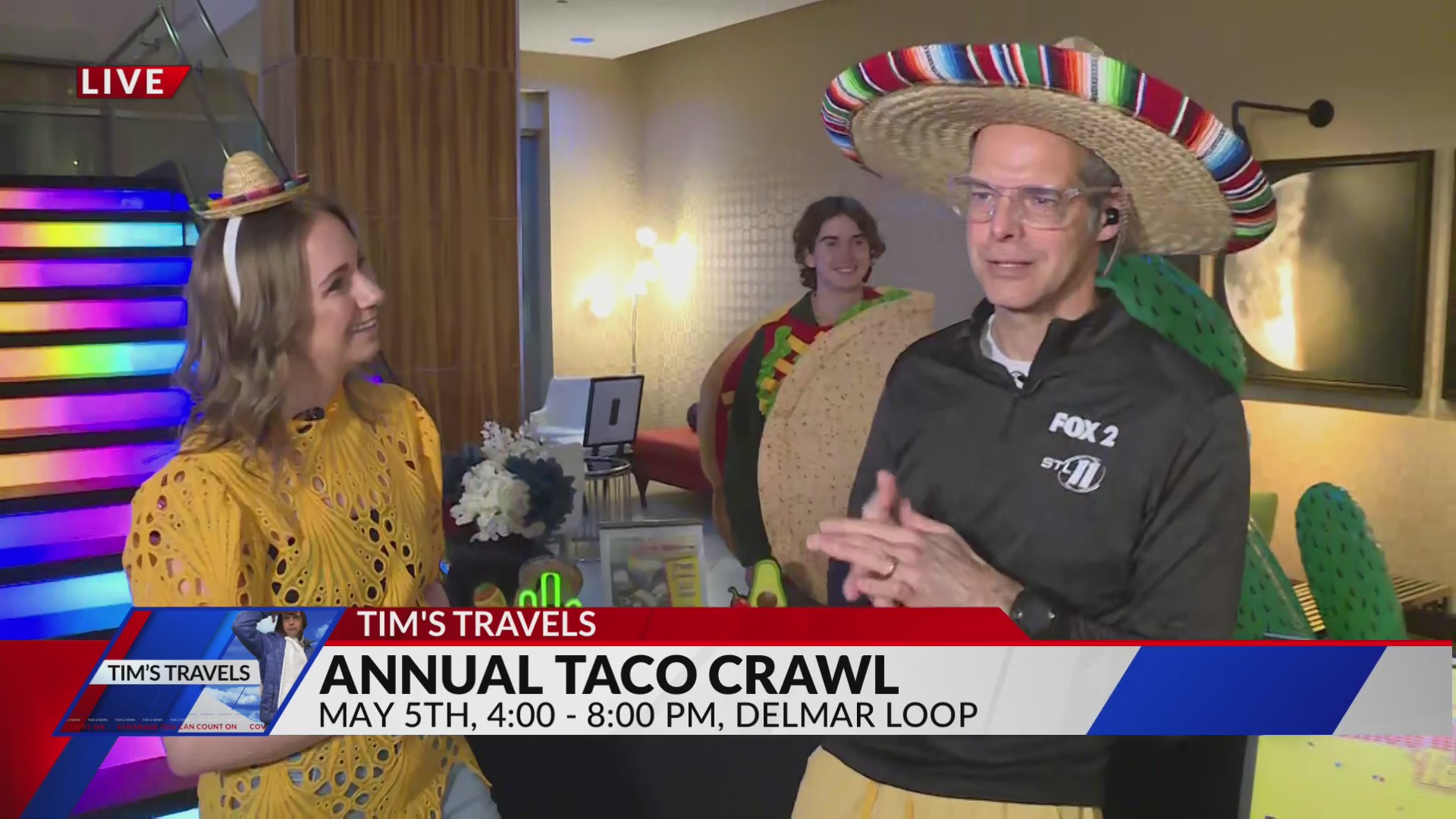 Tim’s Travels: Annual Taco Crawl at the Moonrise Hotel – FOX 2