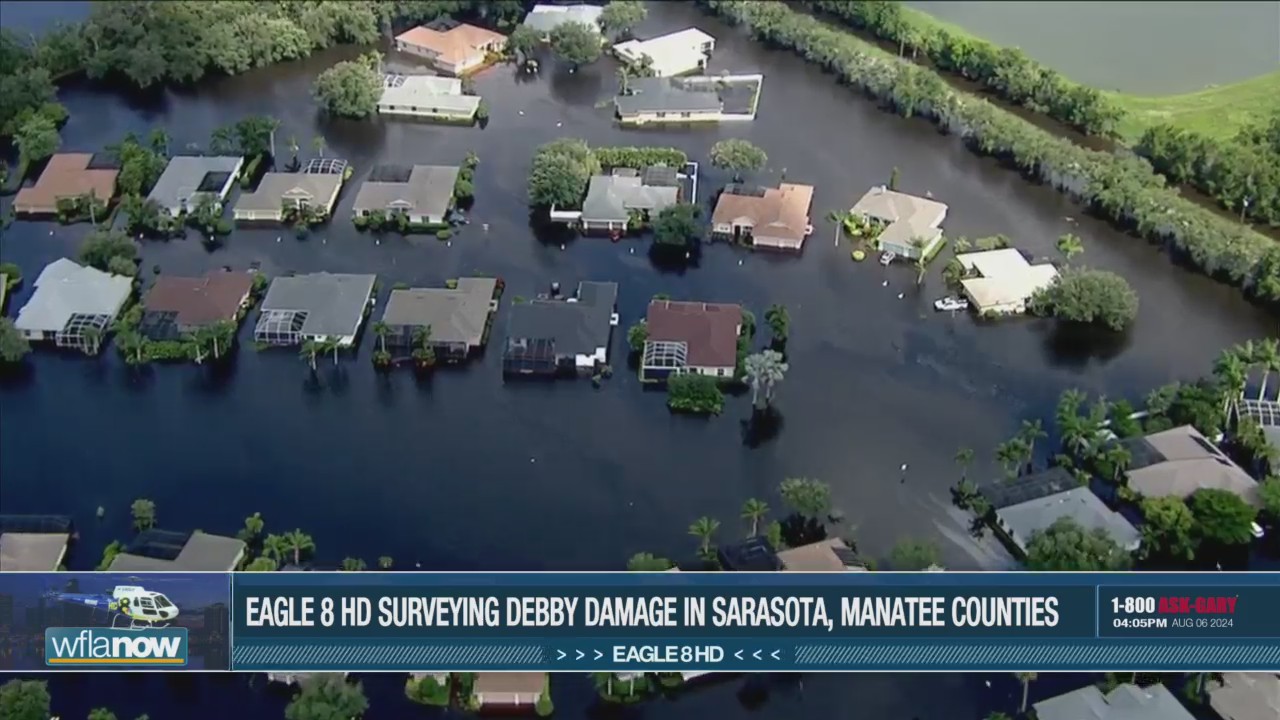Flooding left behind by Debby in Sarasota and Manatee counties – WFLA