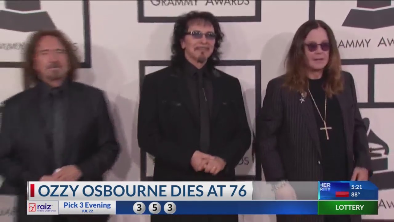 Rock icon Ozzy Osbourne dies at 76 – KTSM 9 News