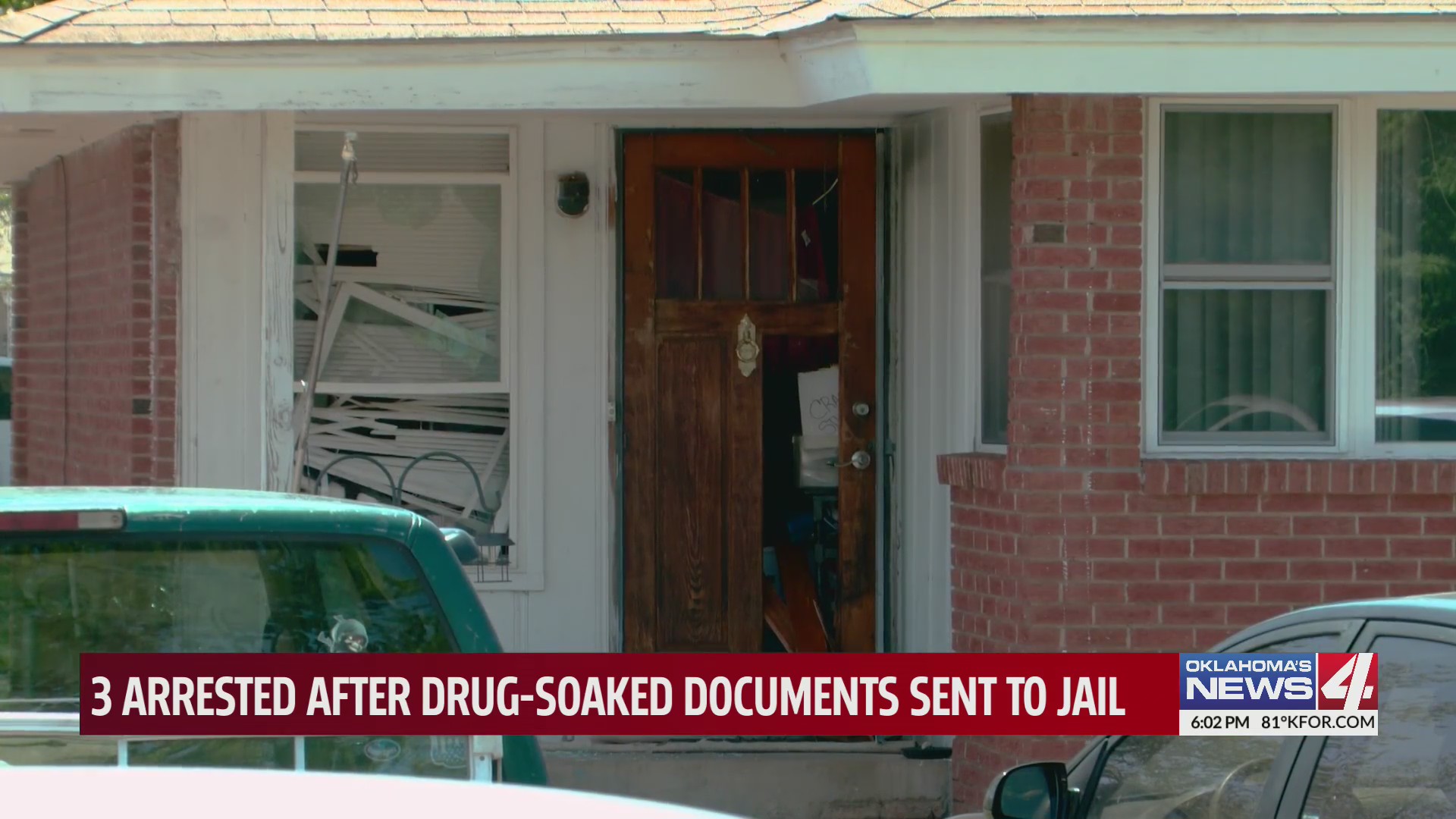 3 arrested after drug-soaked documents sent to jail – KFOR.com Oklahoma ...