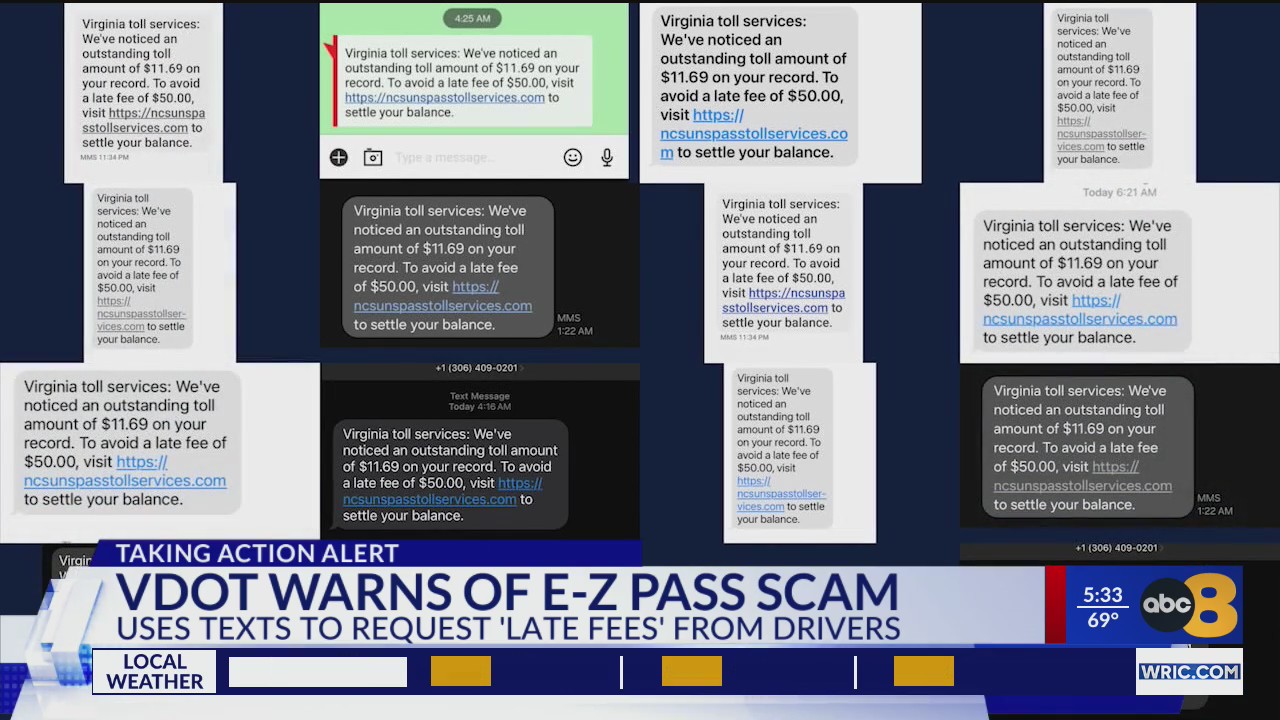 EZ Pass ‘smishing’ scam returns, prompting warning from Virginia ...