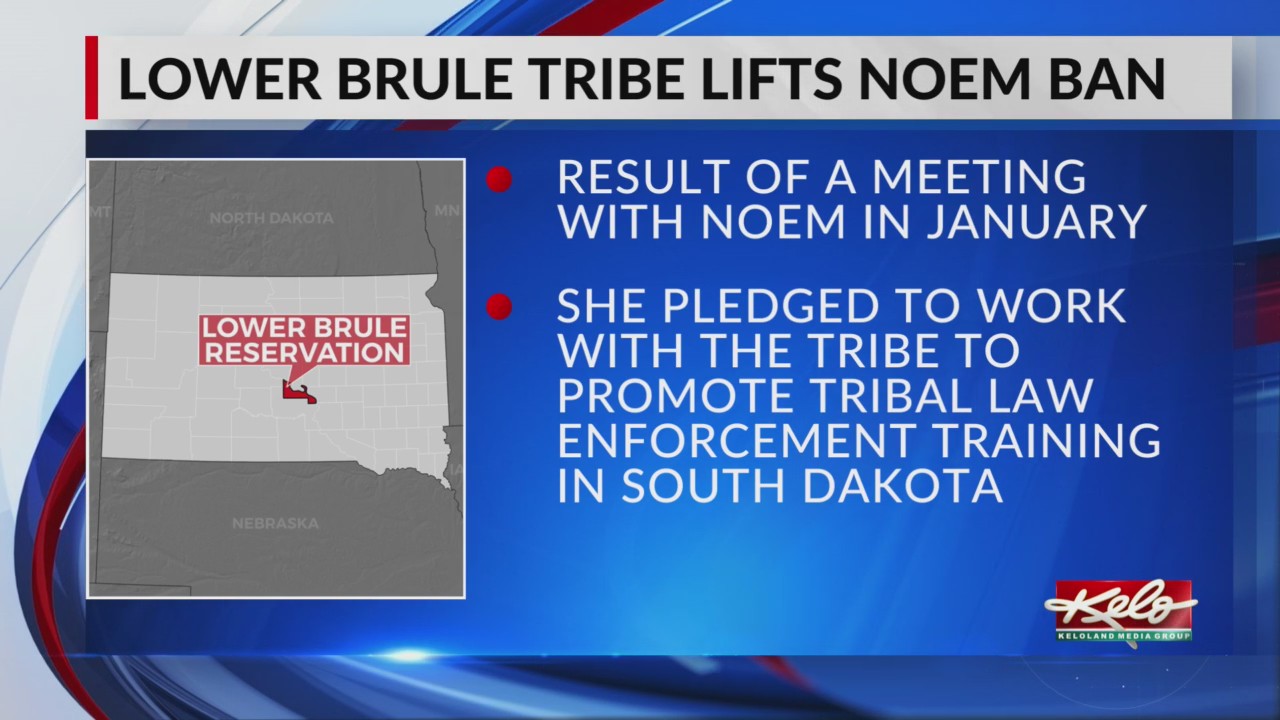 Lower Brule Tribe lifts Noem ban – KELOLAND.com