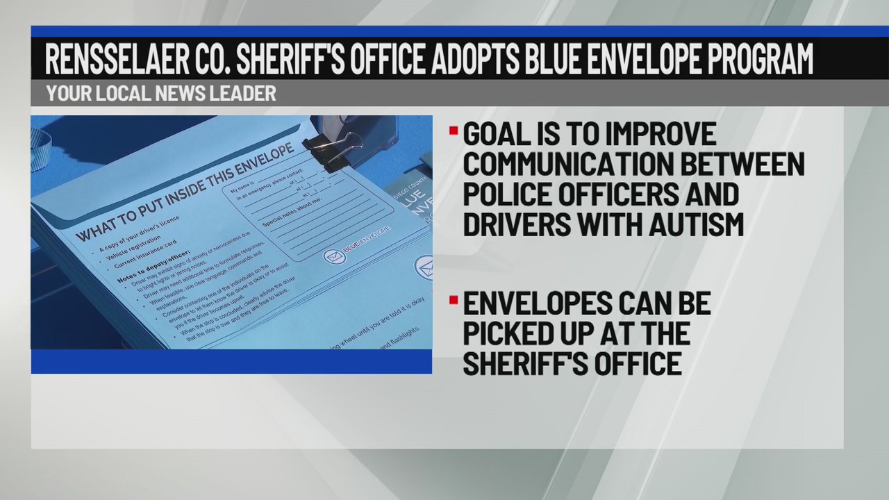 Rensselaer County Sheriff S Office Adopts Blue Envelope Program